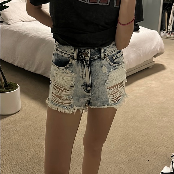 Shorts | Denim Shorts With Rips | Poshmark